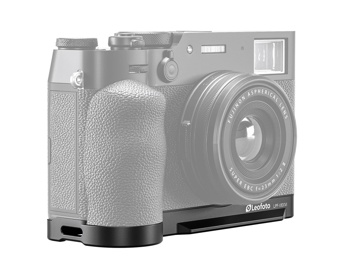 Leofoto L-plate with grip X100VI / X100V Black | Scandinavian Photo