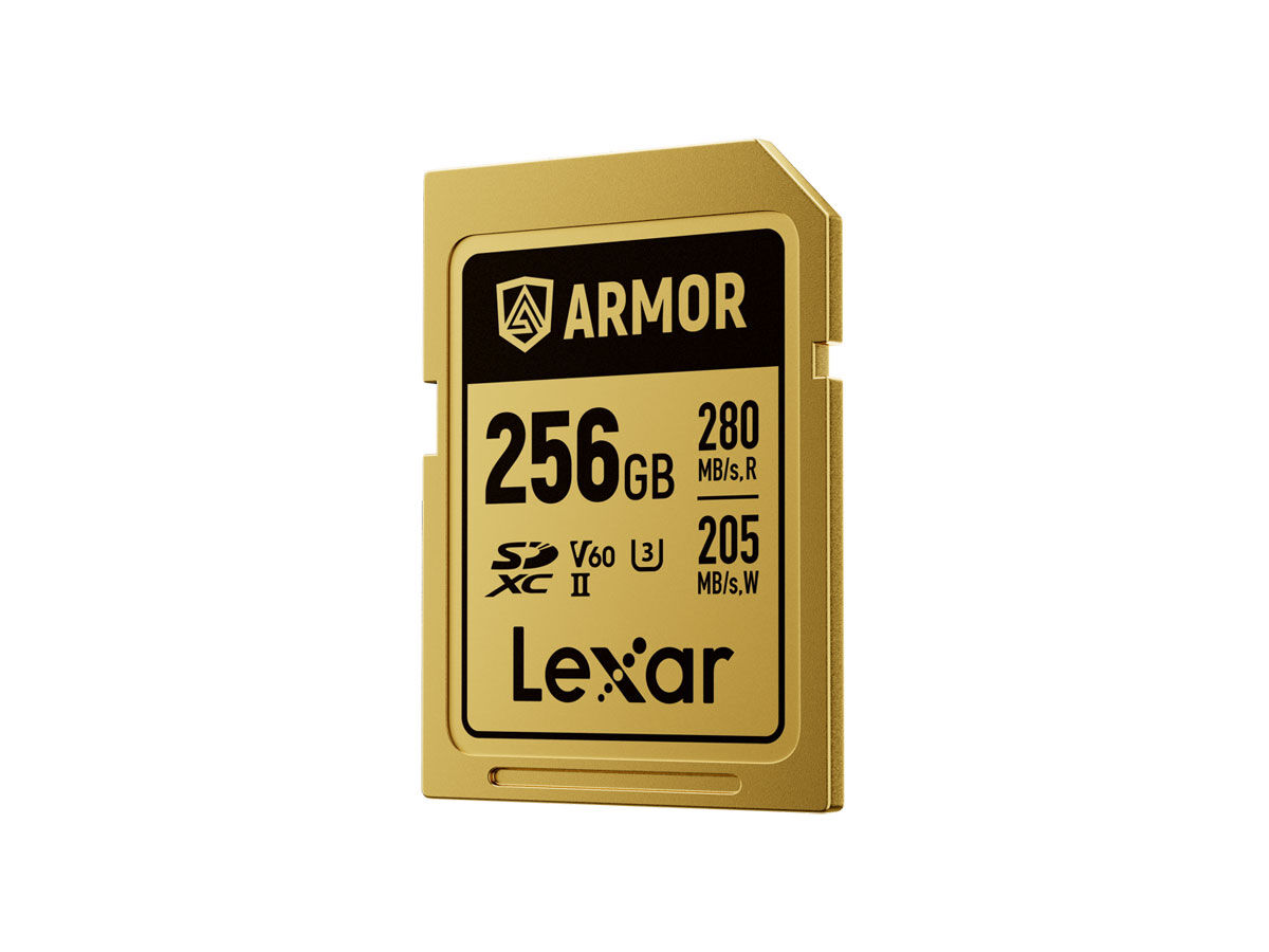 Lexar SDXC Armor Gold UHS-II U3, Stainless Steel, IP68 R280/W210 (V60 ...