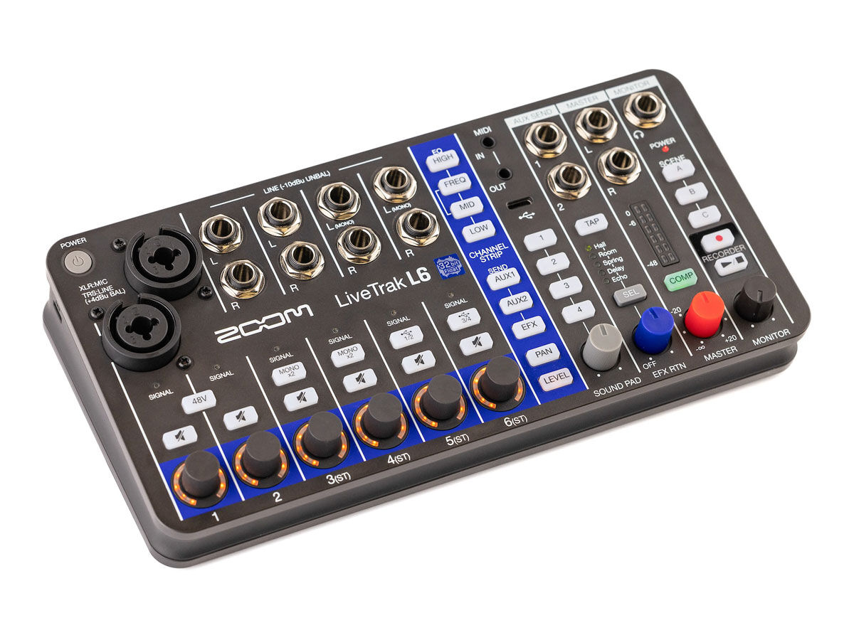 Zoom LiveTrak L6 10-Track Digital Mixer / Recorder | Scandinavian Photo